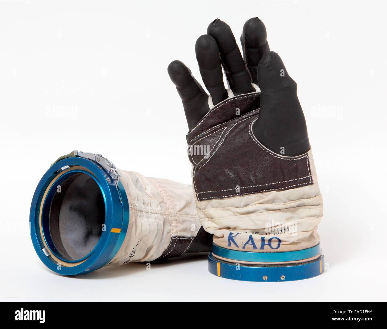 Cosmonaut spacesuit gloves. Pair of gloves from a Russian Sokol ...