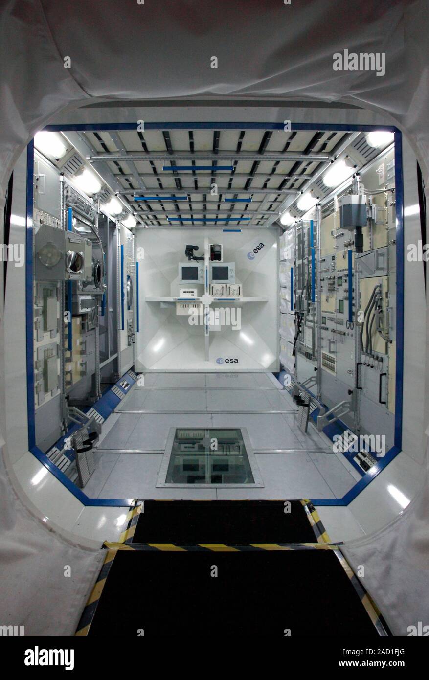 ISS Colombus simulator. Interior of the International Space Station ...