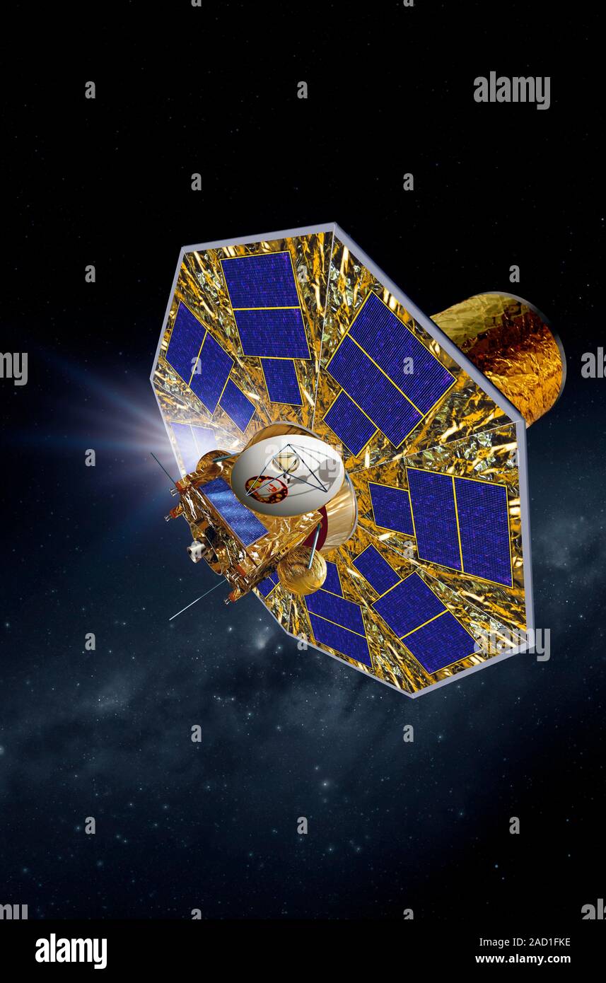 Darwin infrared space telescope. Computer illustration of one of the ...