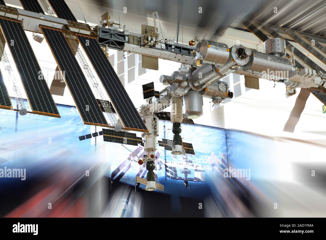 International Space Station model. Model of the International Space ...