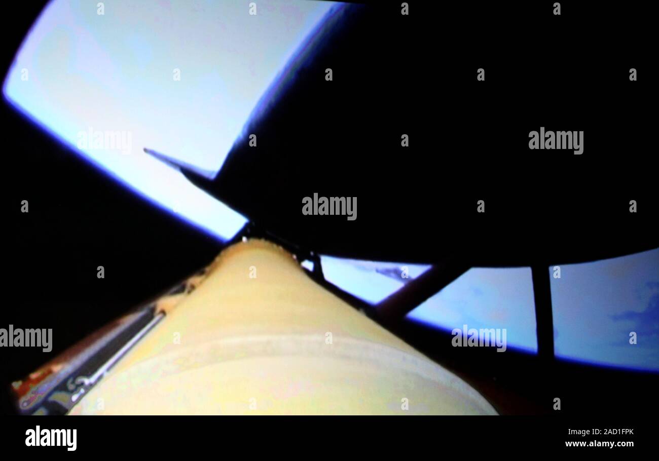 Space shuttle in orbit. Historical image of NASA's Space Shuttle in ...