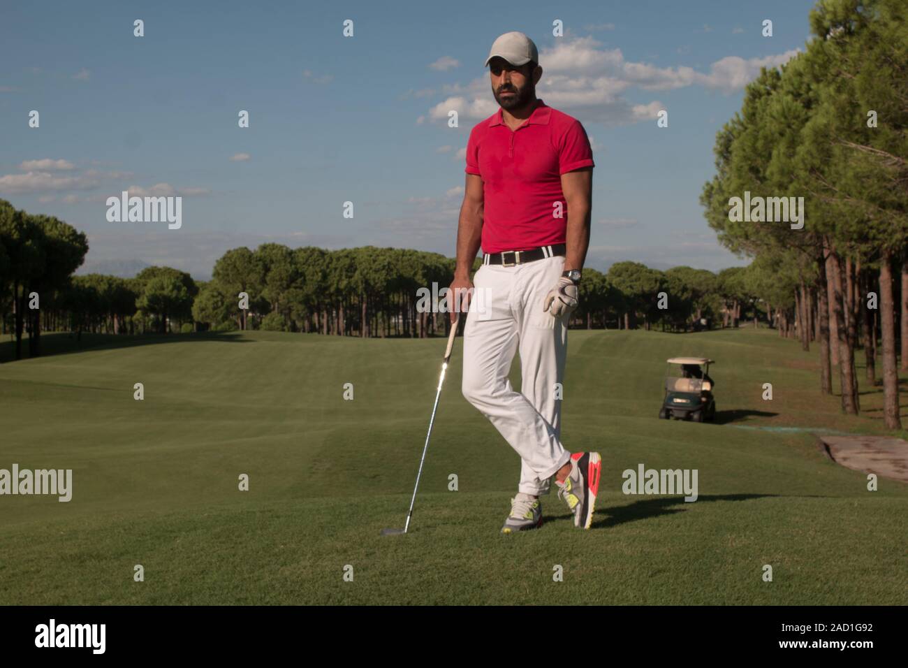 golf player portrait Stock Photo - Alamy