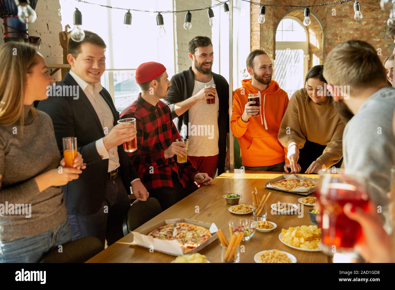 Drinking together people celebrating union hi-res stock photography and ...