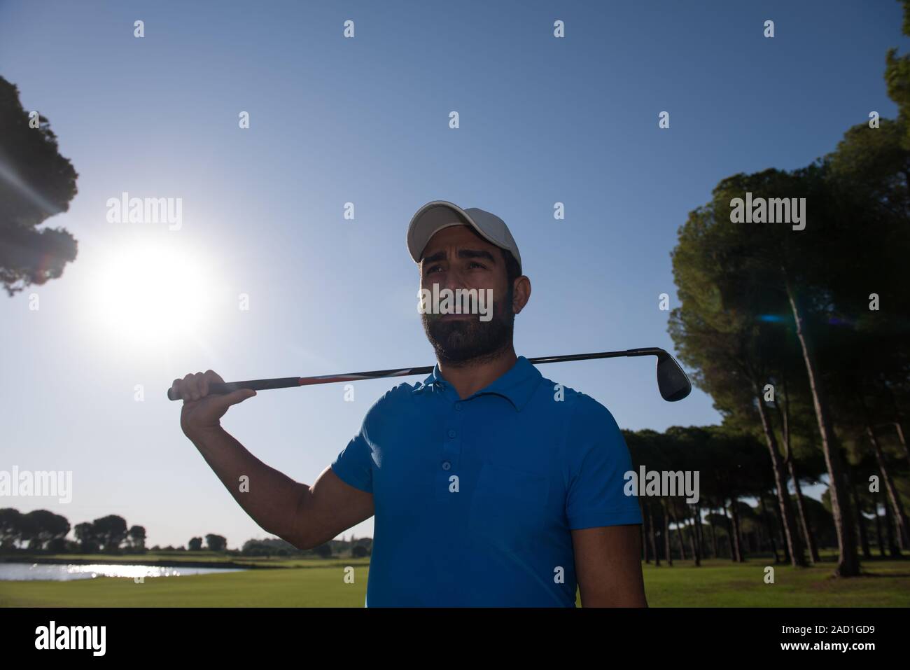 golf player portrait Stock Photo - Alamy