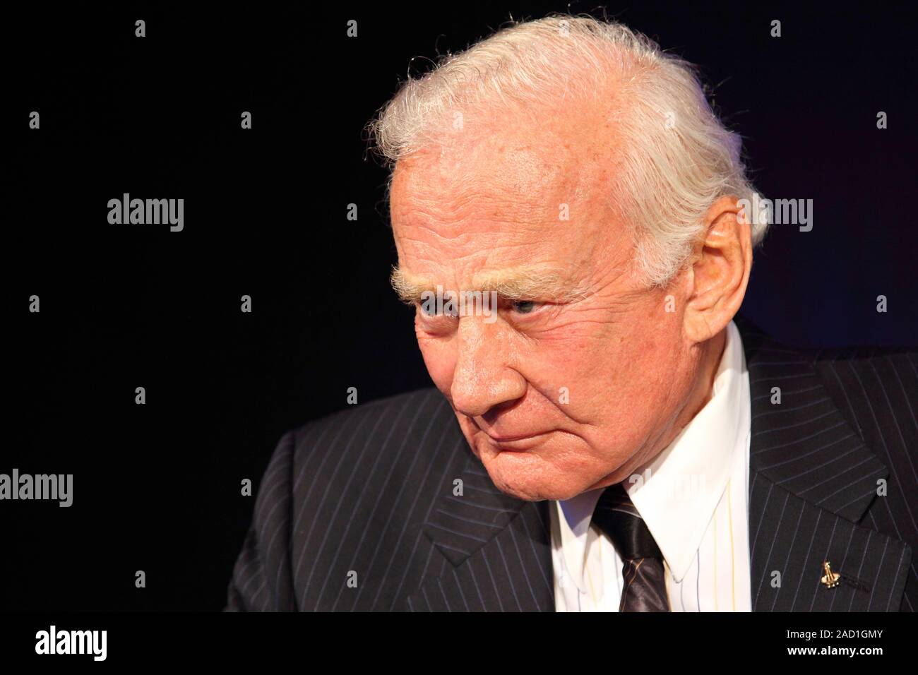 Buzz Aldrin (born 1930). Portrait of the US astronaut and second man on ...