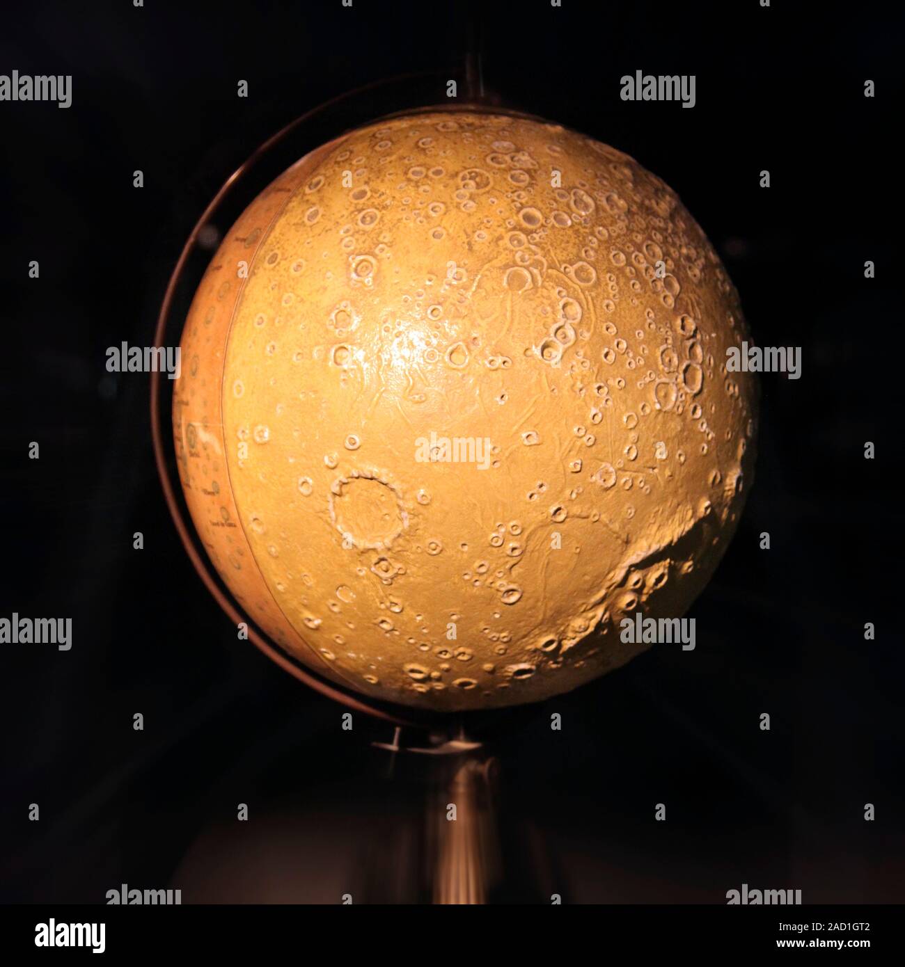 Antique Moon globe. Historical model of the Moon Stock Photo - Alamy