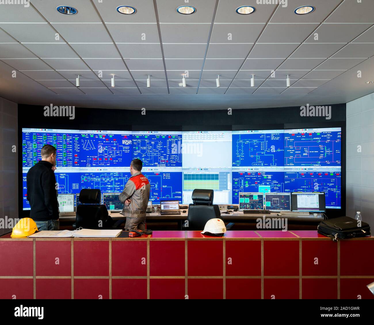 Avedore Power Station. Interior of the control room at the Avedore ... Avedore Power Station. Interior of the control room at the Avedore ...