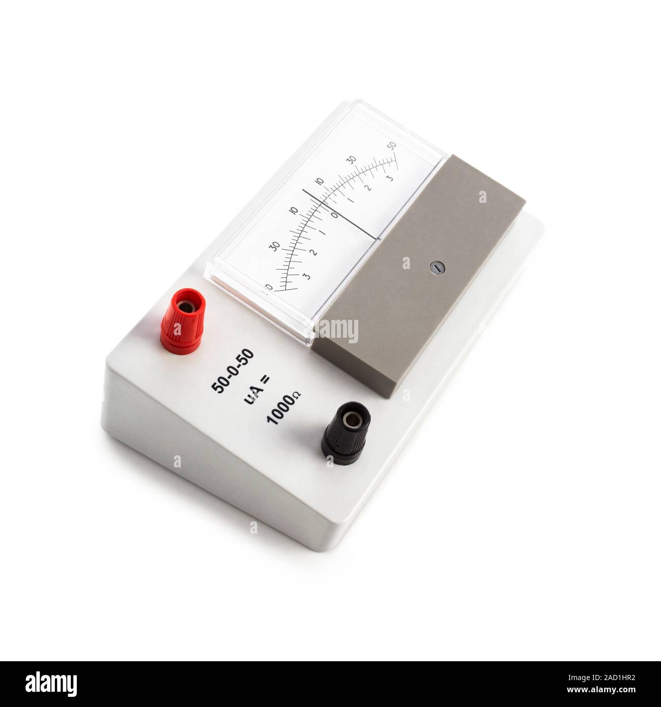 Zero-centre ammeter. This is a device for measuring direct current (DC ...