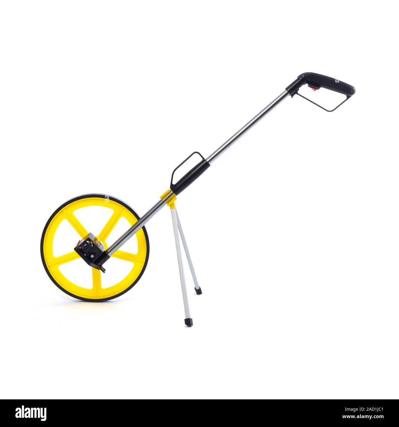 Trundle wheel. This is used to measure approximate distances across ...