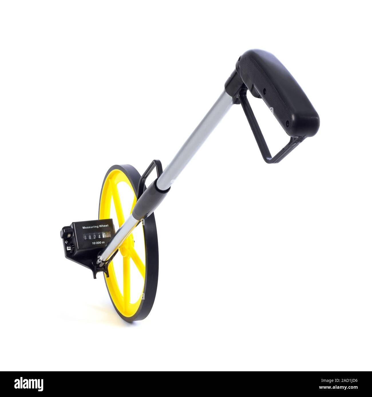 Trundle wheel. This is used to measure approximate distances across ...