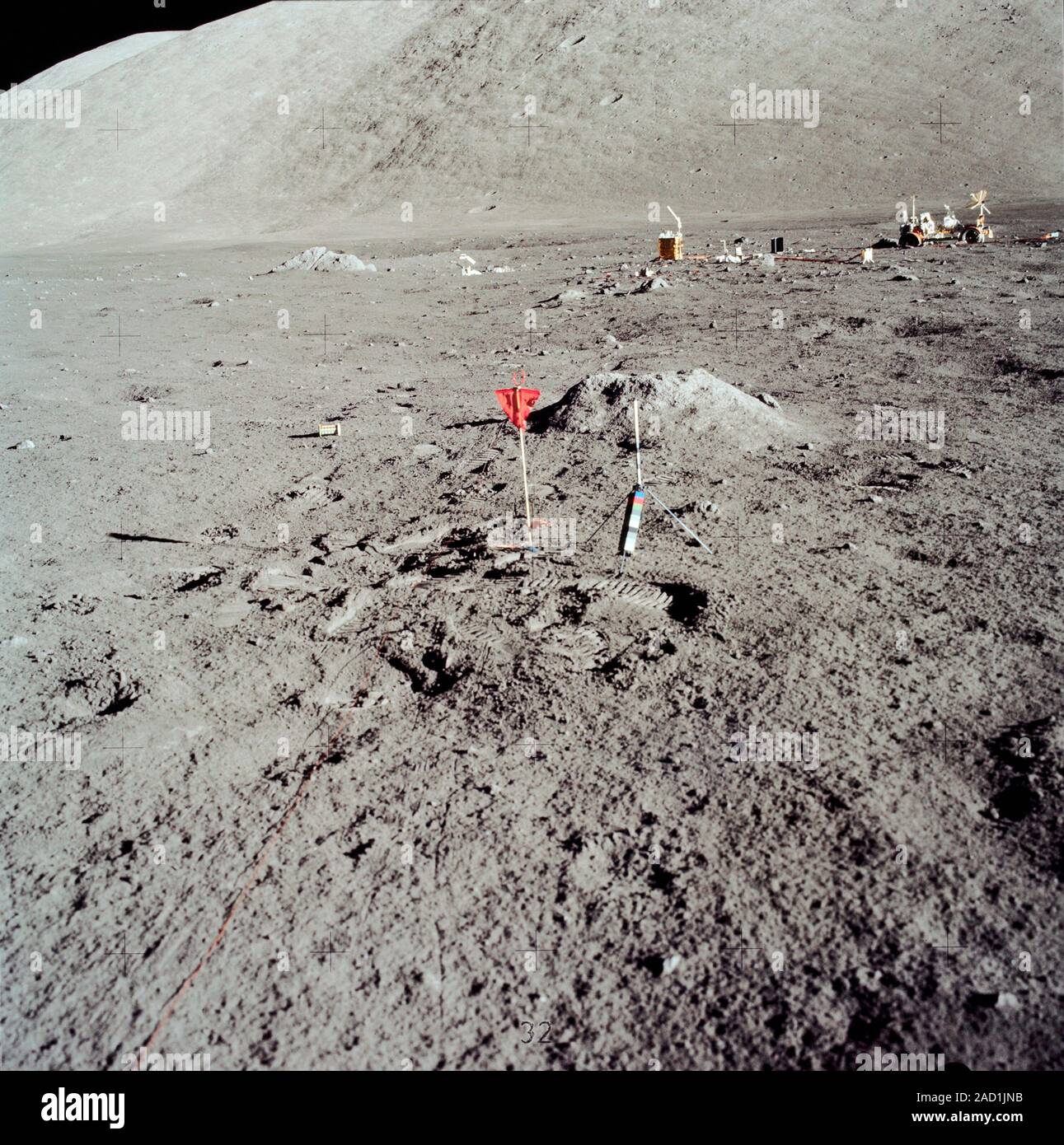 Equipment for the Lunar Seismic Profiling Experiment (LSPE) on surface ...