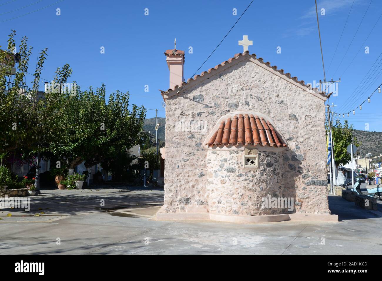 Chapel in Stalida, Crete Stock Photo - Alamy