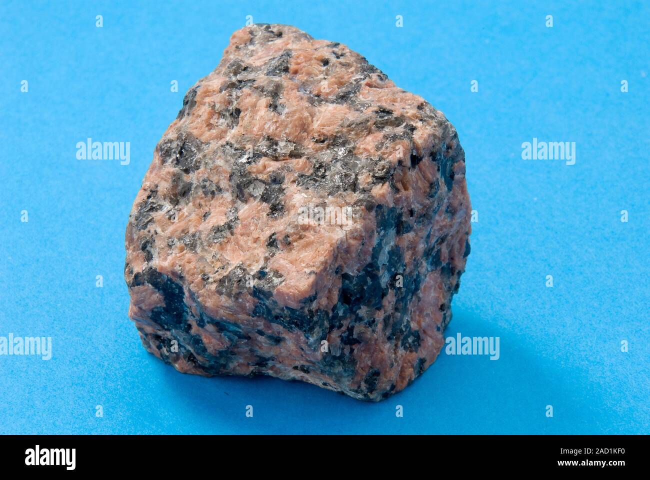 Sample of granite. Granite is a common coarse-grained (phaneritic ...