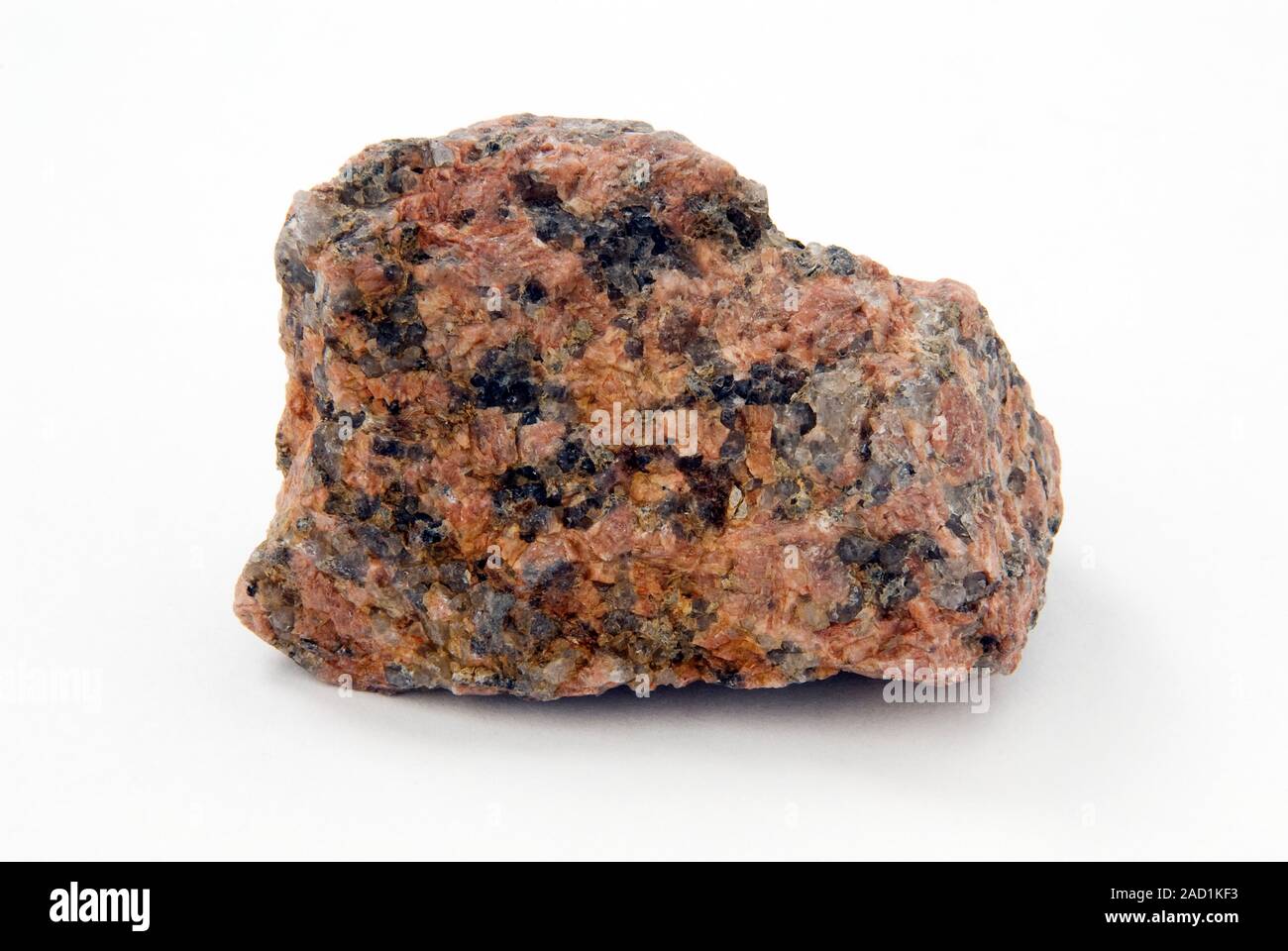 Sample of granite. Granite is a common coarse-grained (phaneritic ...