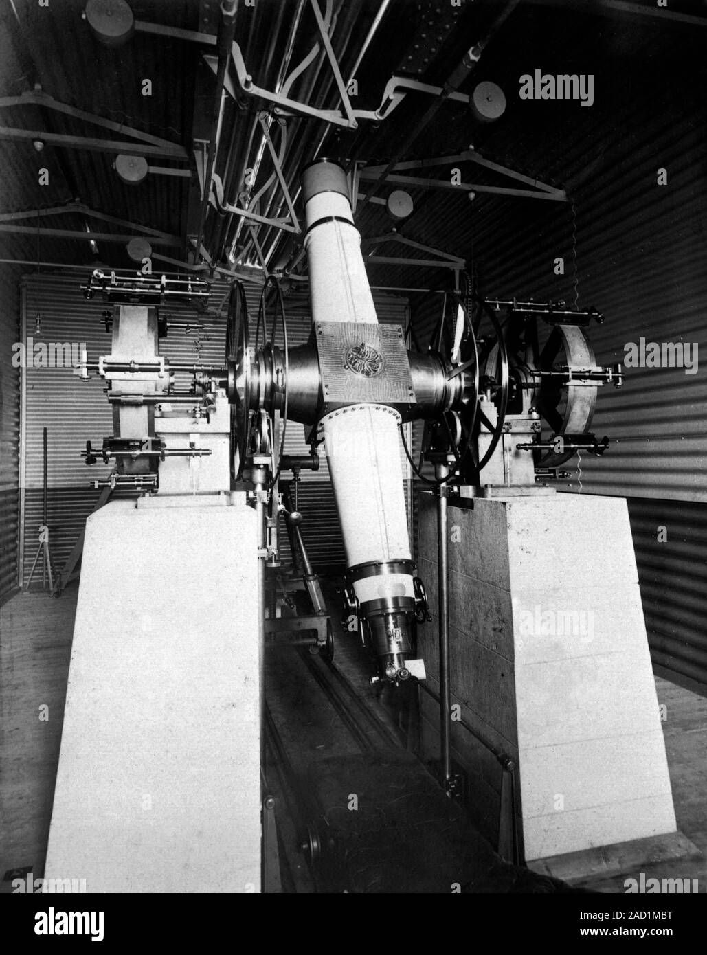 Transit circle, Edinburgh Observatory, Scotland. A transit instrument ...