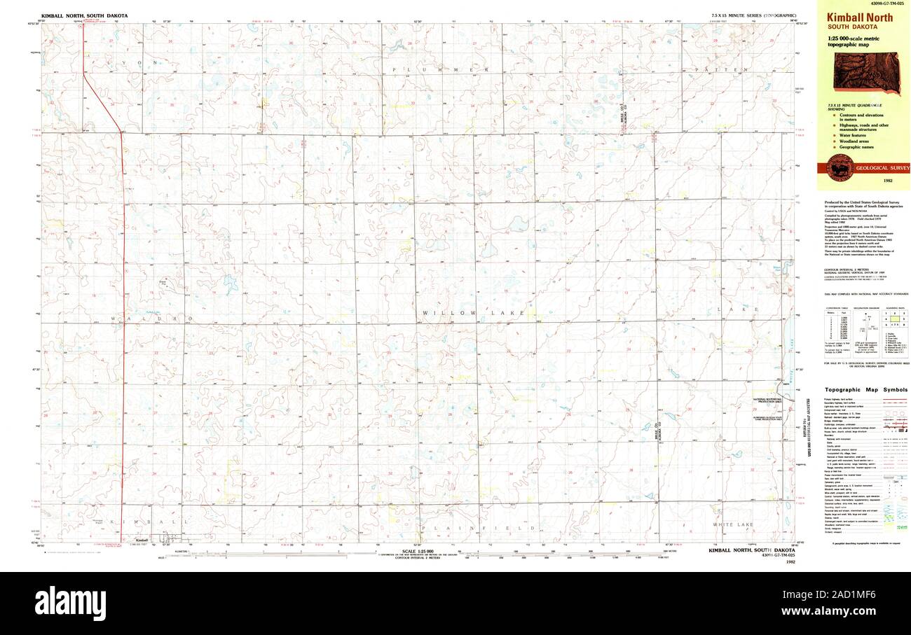 Map of kimball south dakota hi-res stock photography and images - Alamy