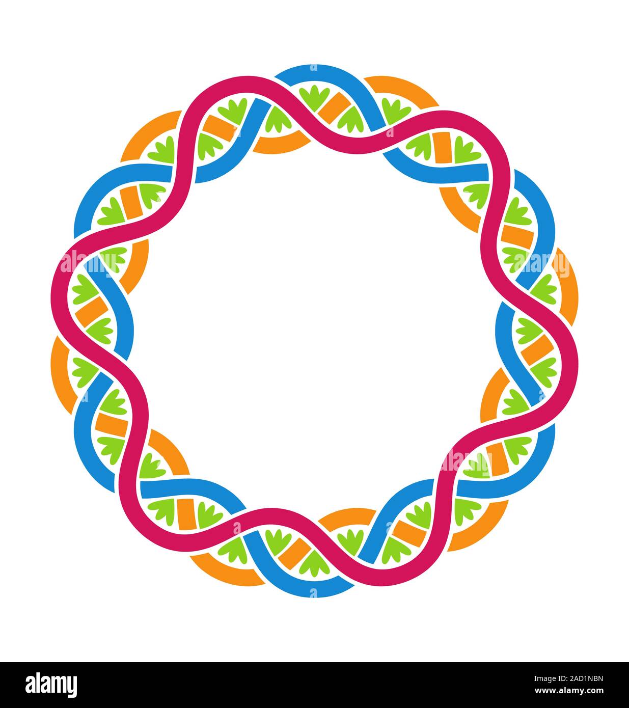 Abstract Celtic Weaving, Round Framework Stock Photo - Alamy