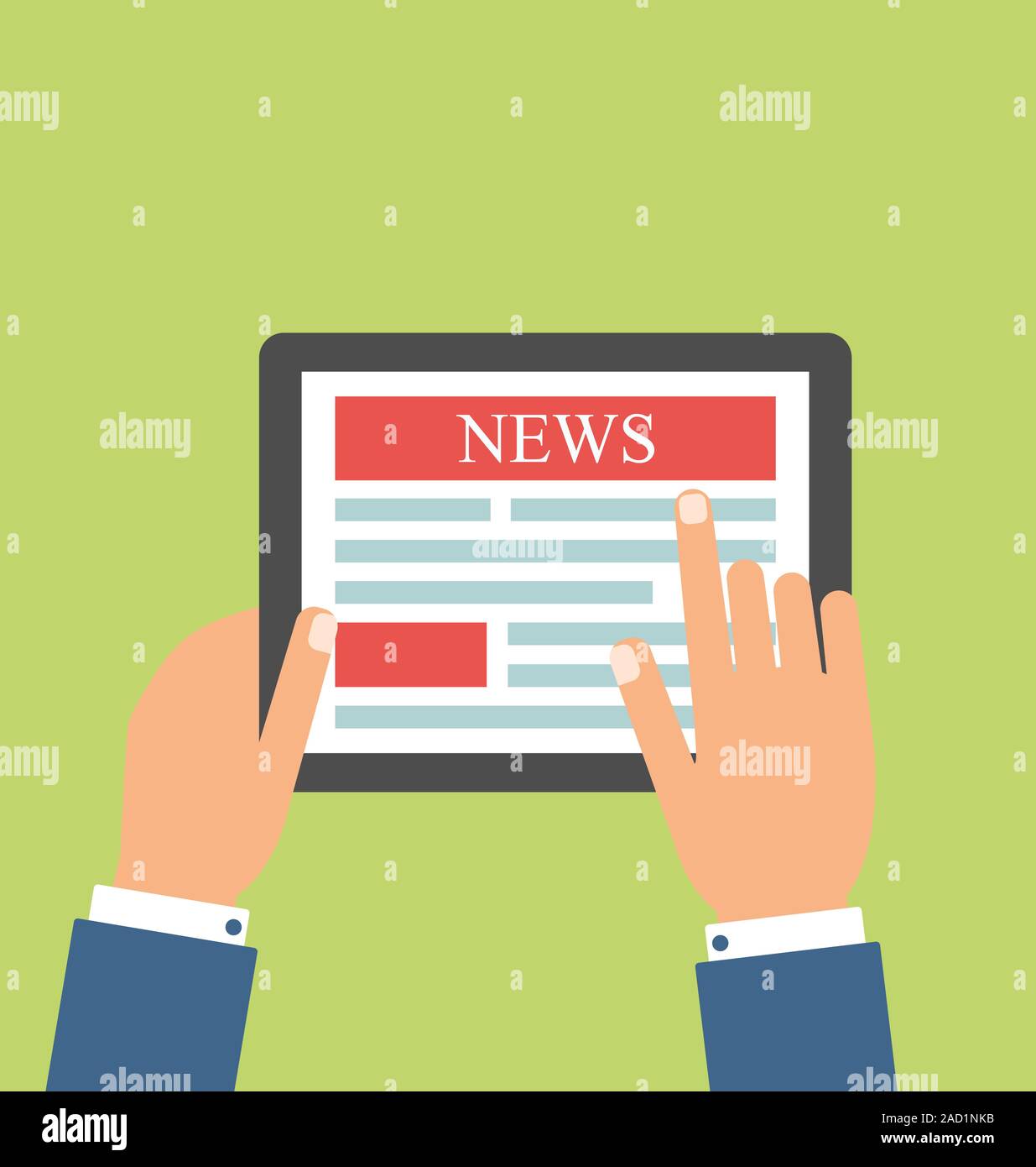 collection of flat and colorful news, marketing and news feed. Design ...