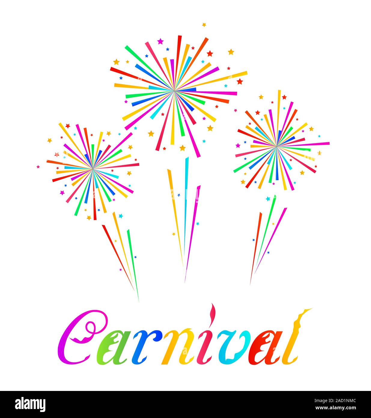 Sketch abstract colorful exploding firework for Carnival party Stock ...