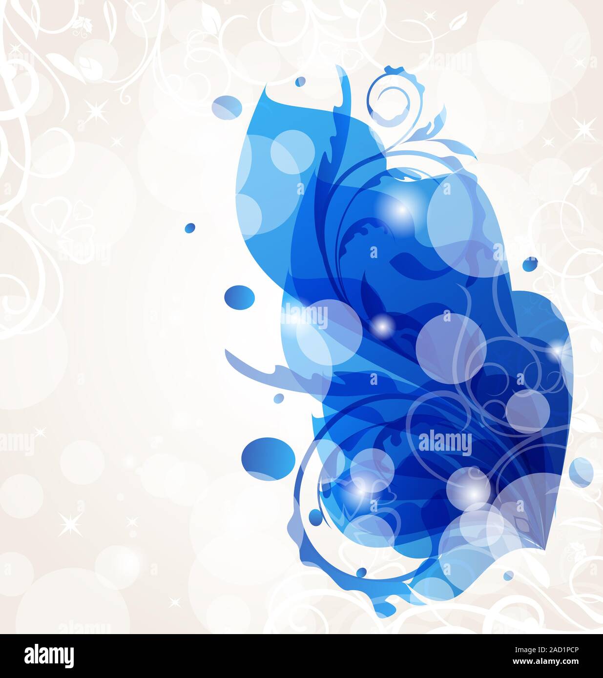 Abstract transparent floral background, design elements Stock Photo - Alamy