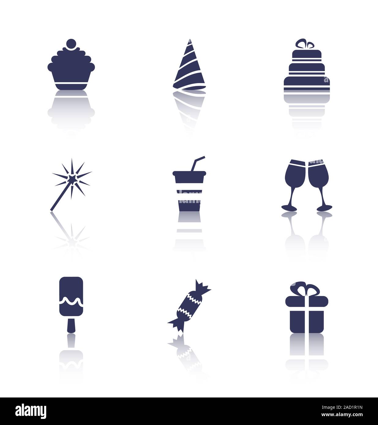 Party cake sparkler Cut Out Stock Images & Pictures - Alamy