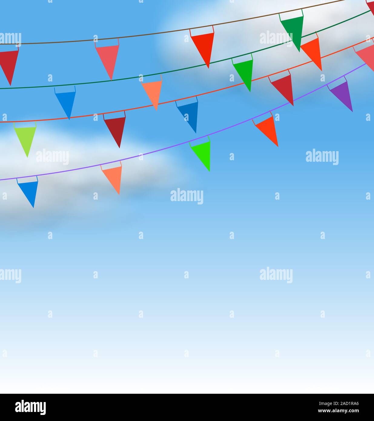 Triangular buntings hi-res stock photography and images - Alamy