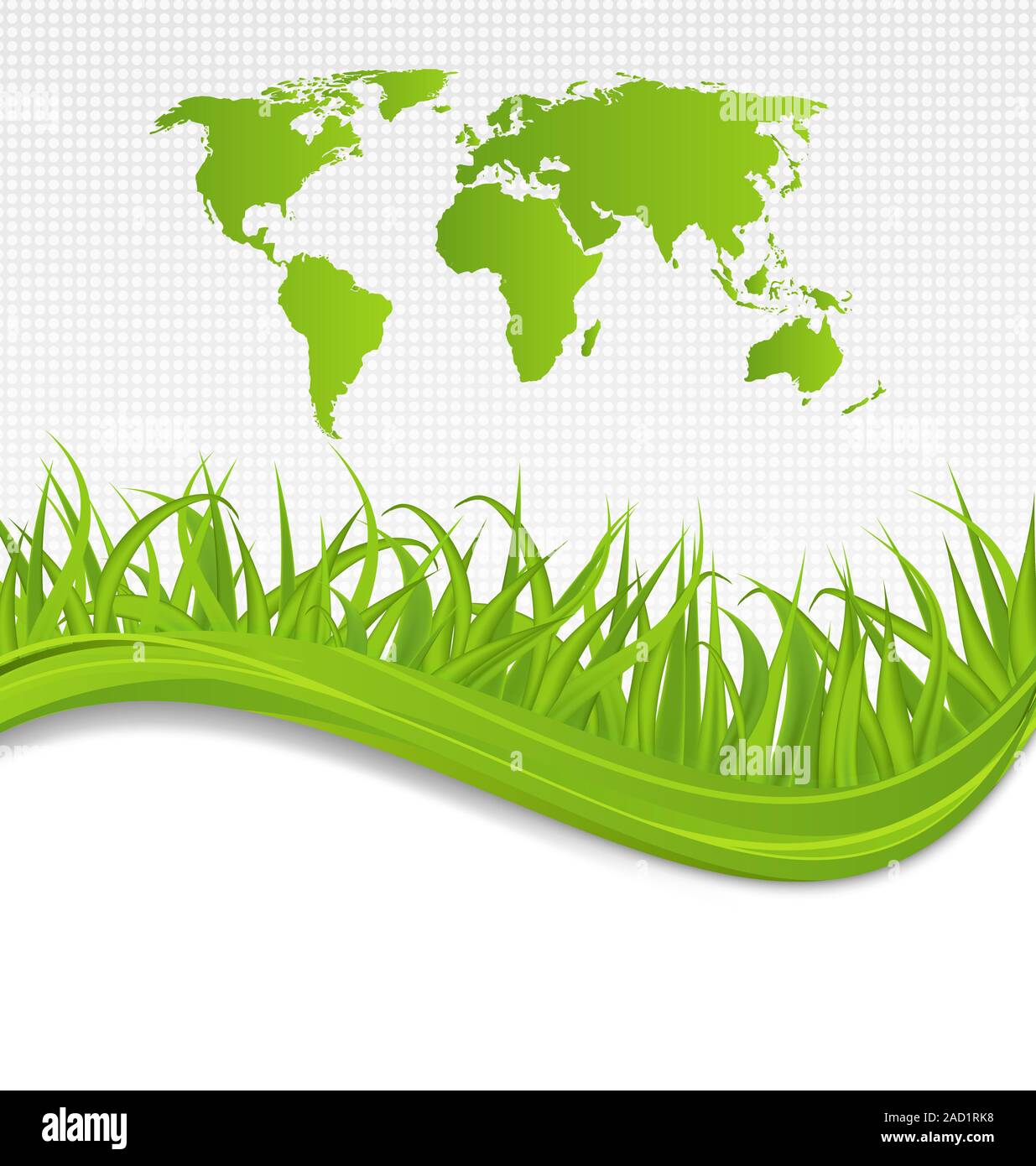 Nature background with map earth and grass Stock Photo - Alamy