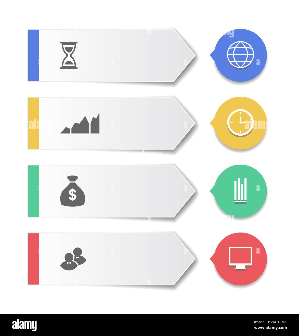 Infographic map icons hi-res stock photography and images - Alamy