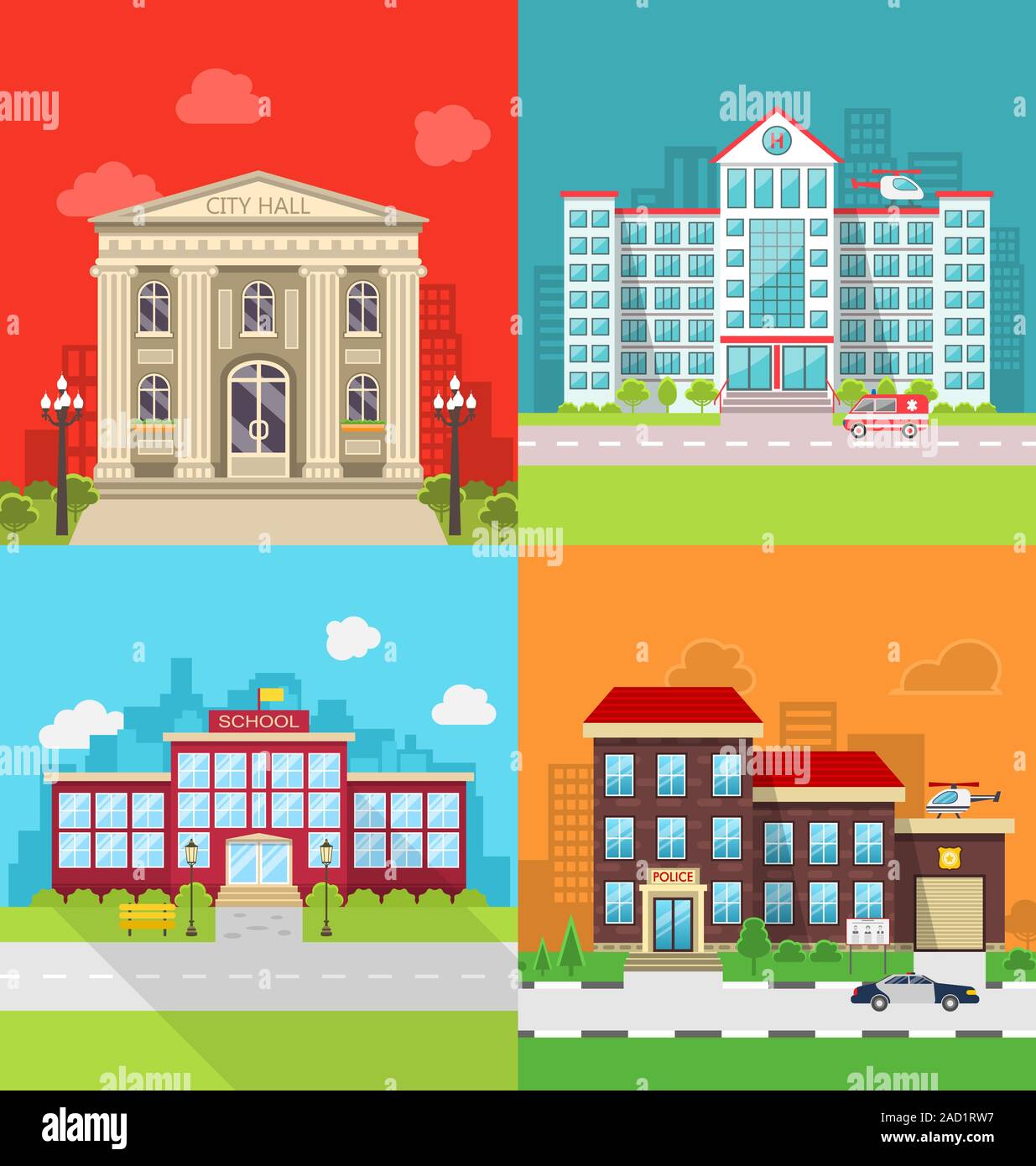 Municipal school building hi-res stock photography and images - Alamy