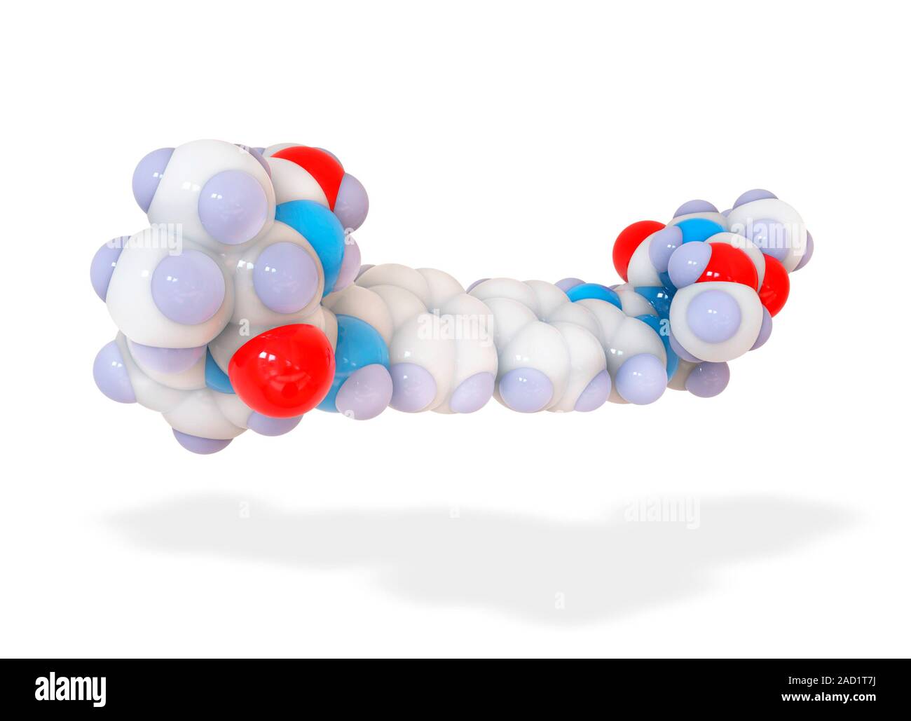 Daclatasvir Drug Molecule Computer Illustration Showing The Structure