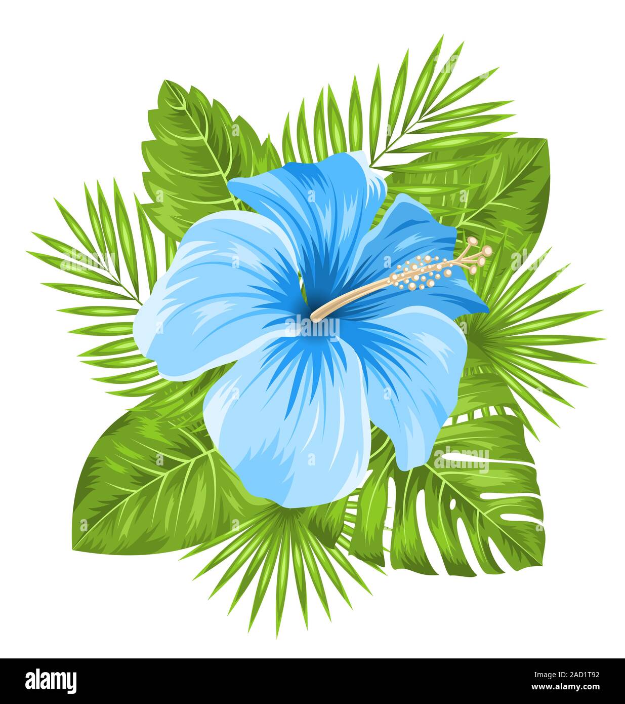 Hawaiian Flowers Cut Out
