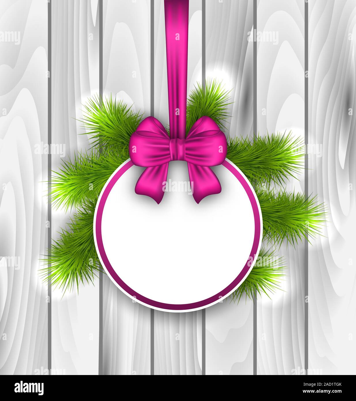 Celebration Postcard with Bow Ribbon Stock Photo - Alamy