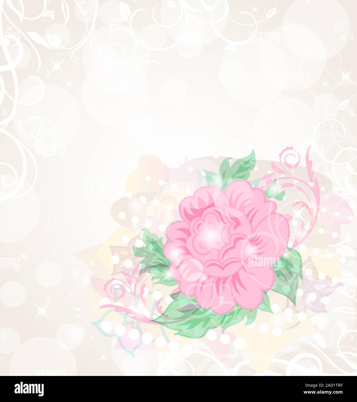 Abstract flower card design hi-res stock photography and images - Alamy