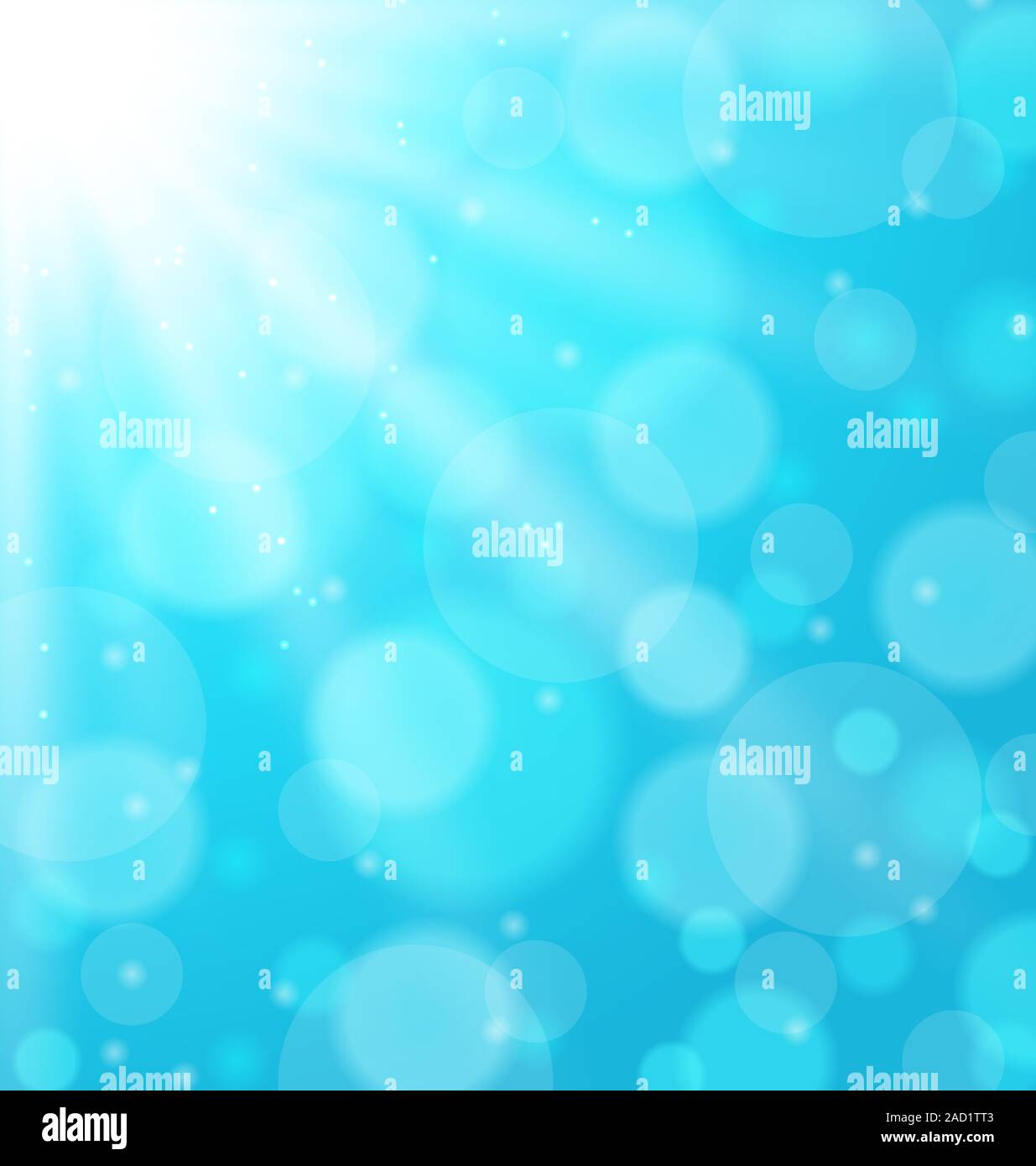 Abstract blue background with sunbeam Stock Photo - Alamy