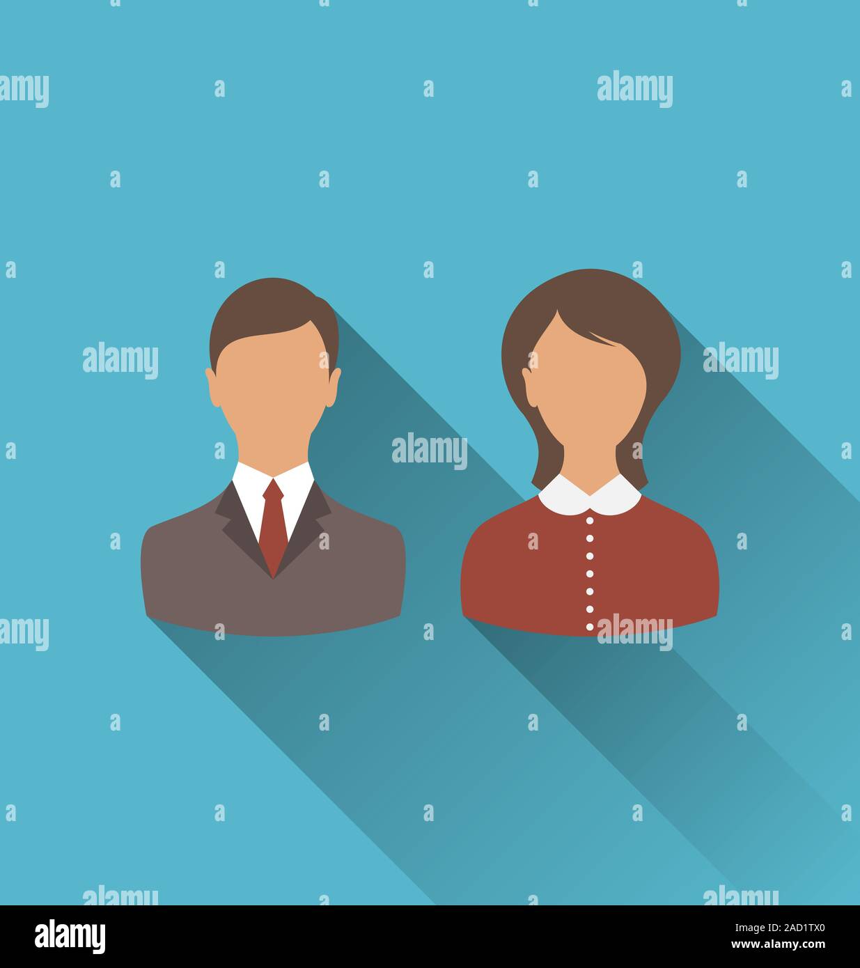 Flat avatars hi-res stock photography and images - Alamy