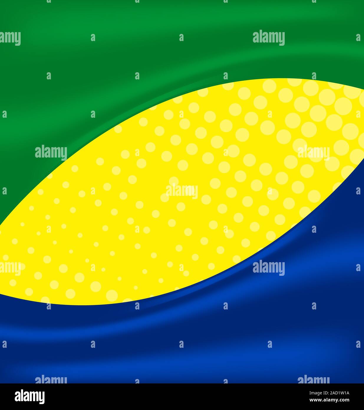 Abstract wavy background in Brazilian colors Stock Photo - Alamy