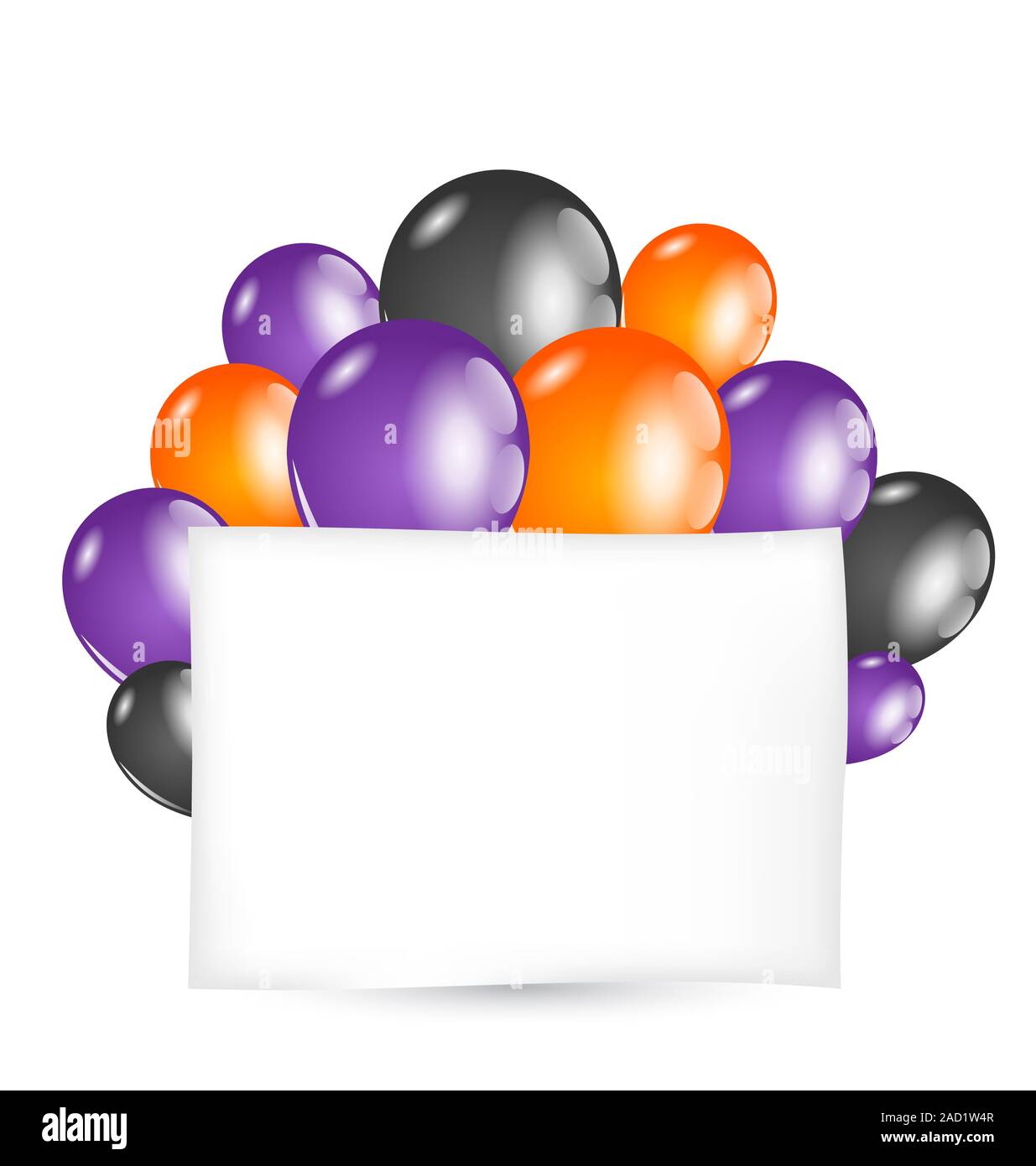 Happy halloween purple greeting Cut Out Stock Images & Pictures - Alamy