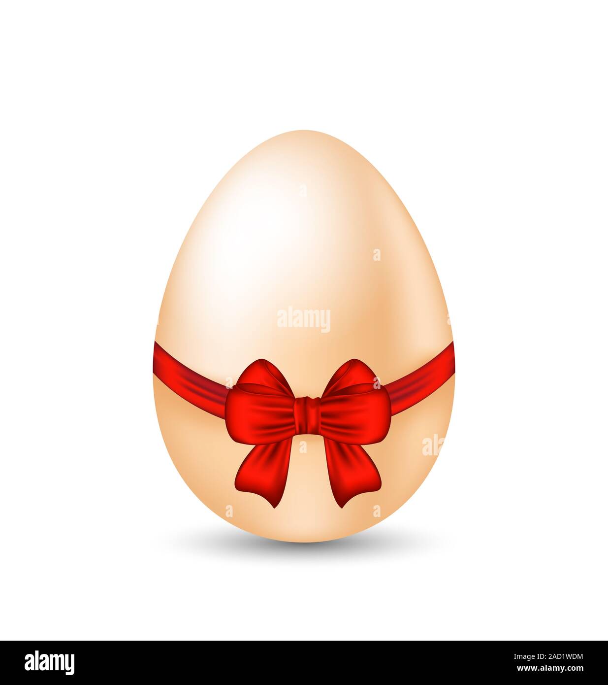 Easter celebration egg wrapping red bow Stock Photo - Alamy