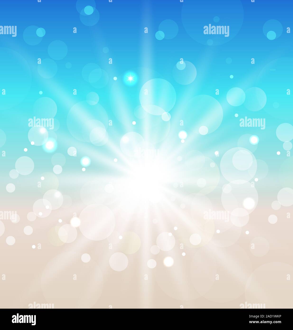 Summer beach background with sunlight Stock Photo - Alamy