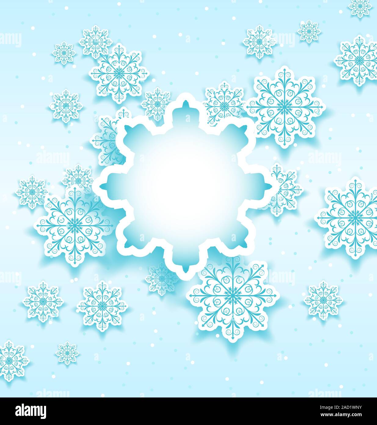 Christmas bubble with set snowflakes Stock Photo - Alamy