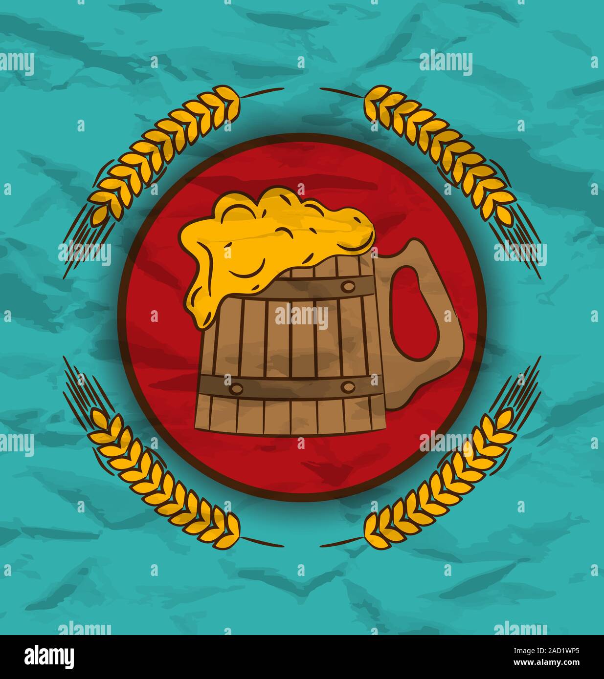 Retro beer poster hi-res stock photography and images - Alamy