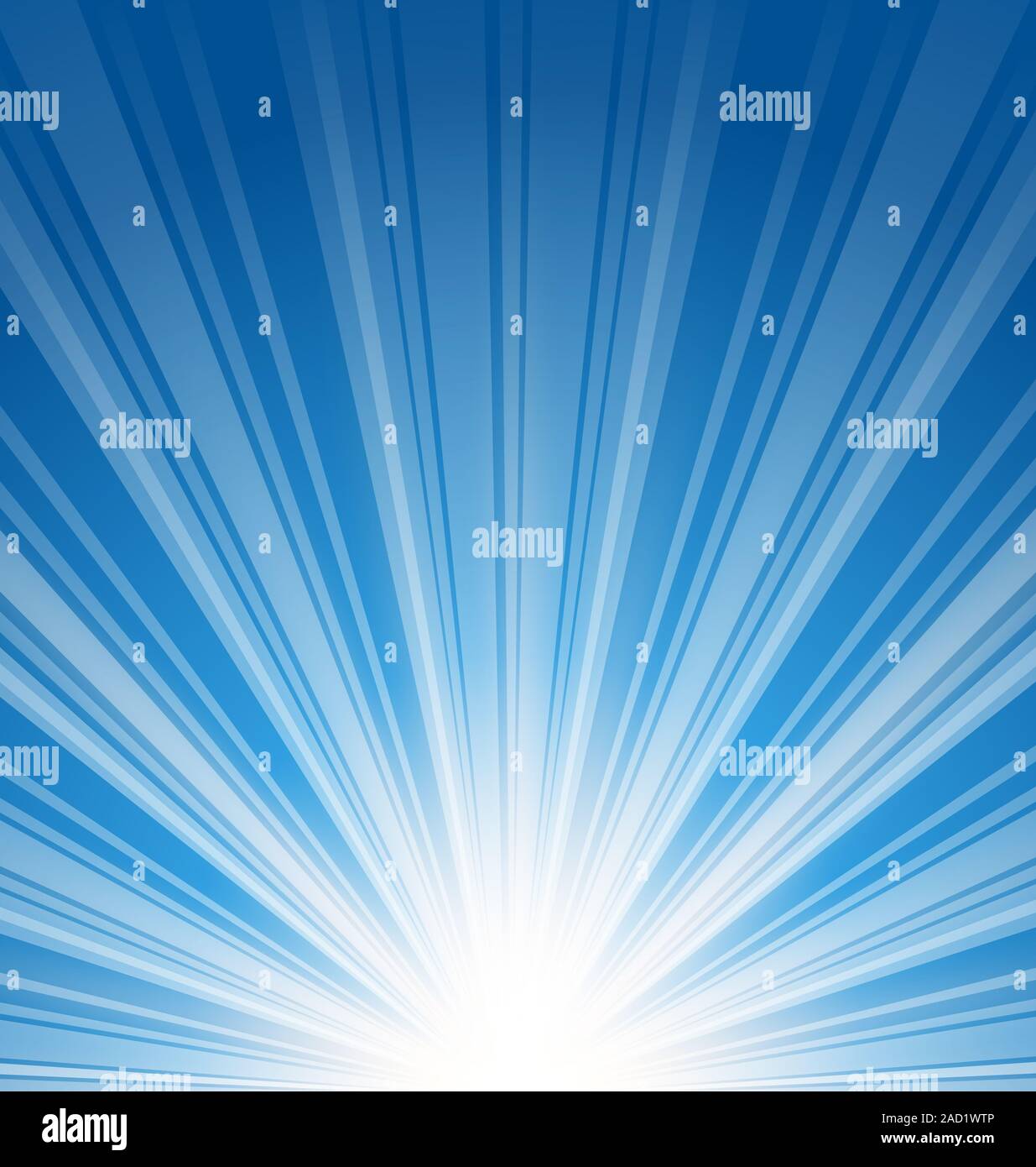Abstract blue background with sunbeam Stock Photo - Alamy