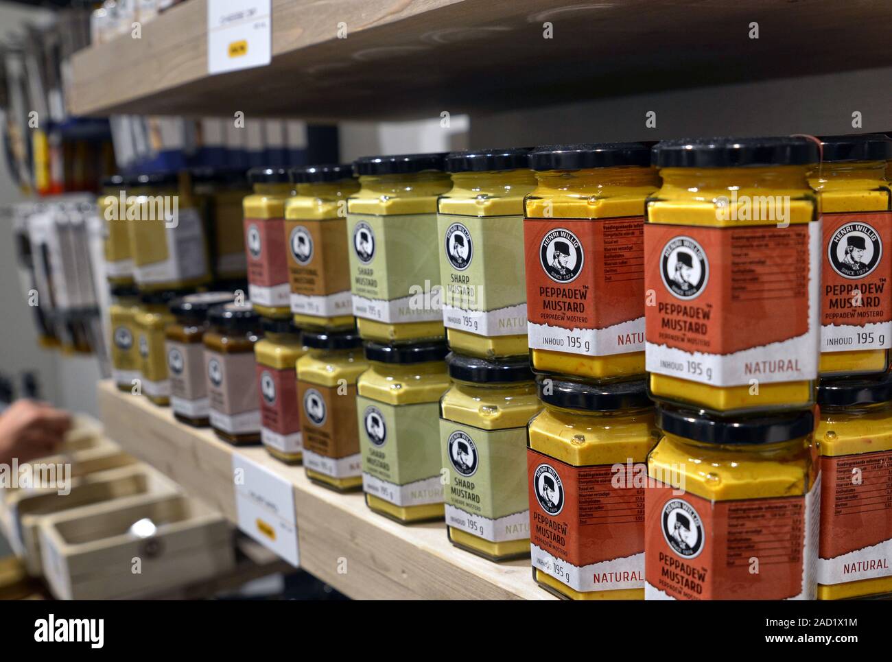 Amsterdam, Holland, August 201. Typical Dutch sauces used for fried ...