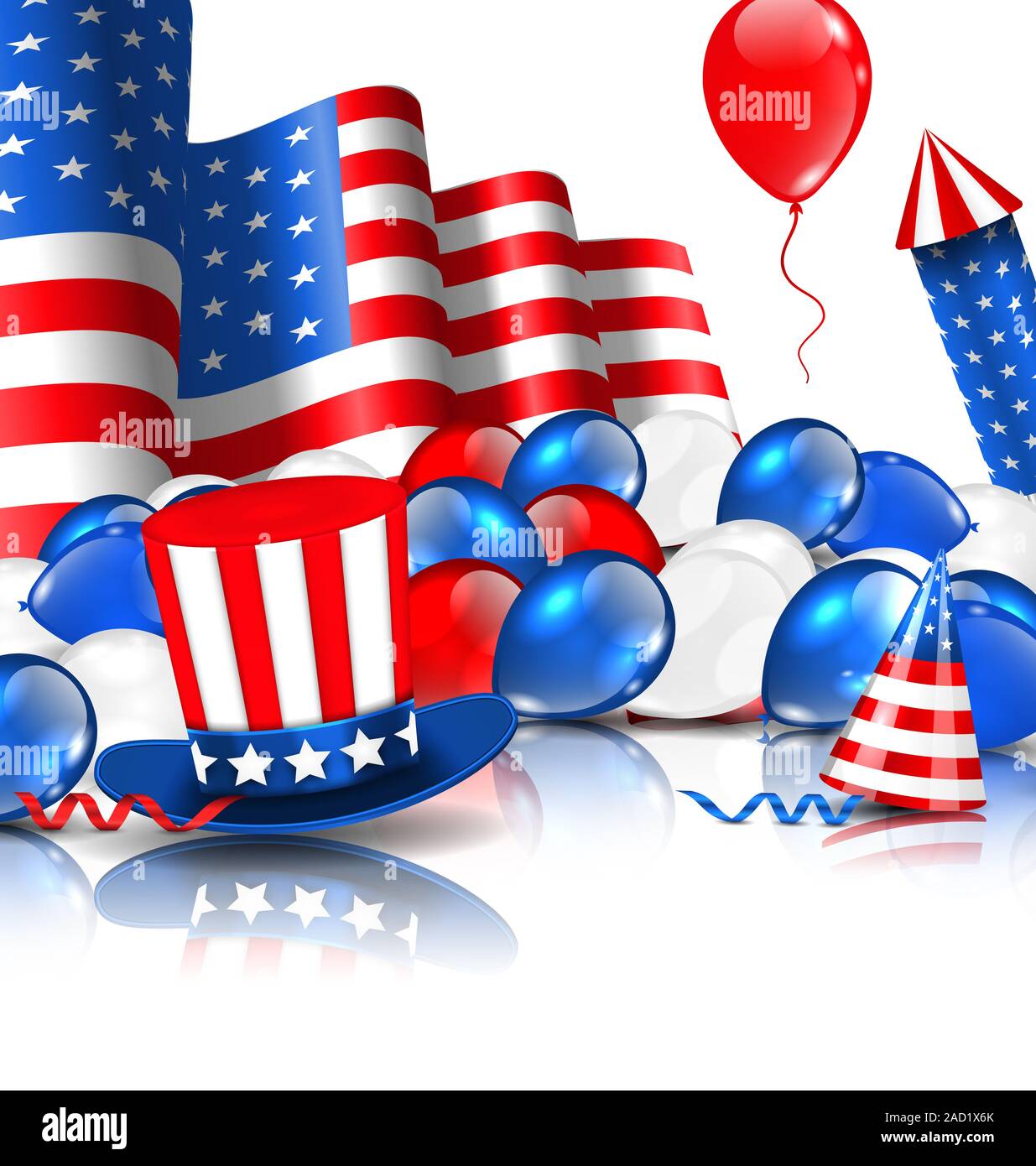 Cute Wallpaper in National American Colors Stock Photo - Alamy
