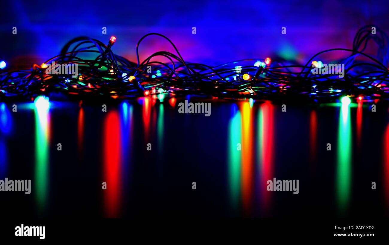 Abstract christmas background, xmas texture from color lights for ...