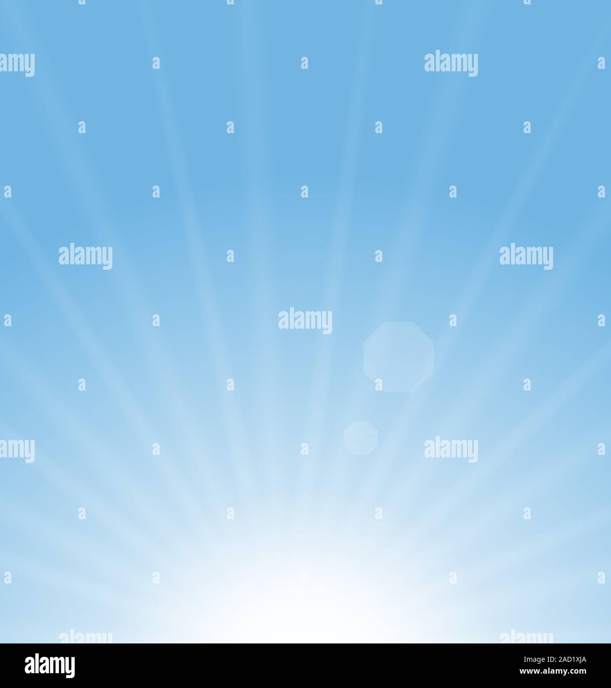 Abstract Blue Background Sun Stock Photo - Alamy