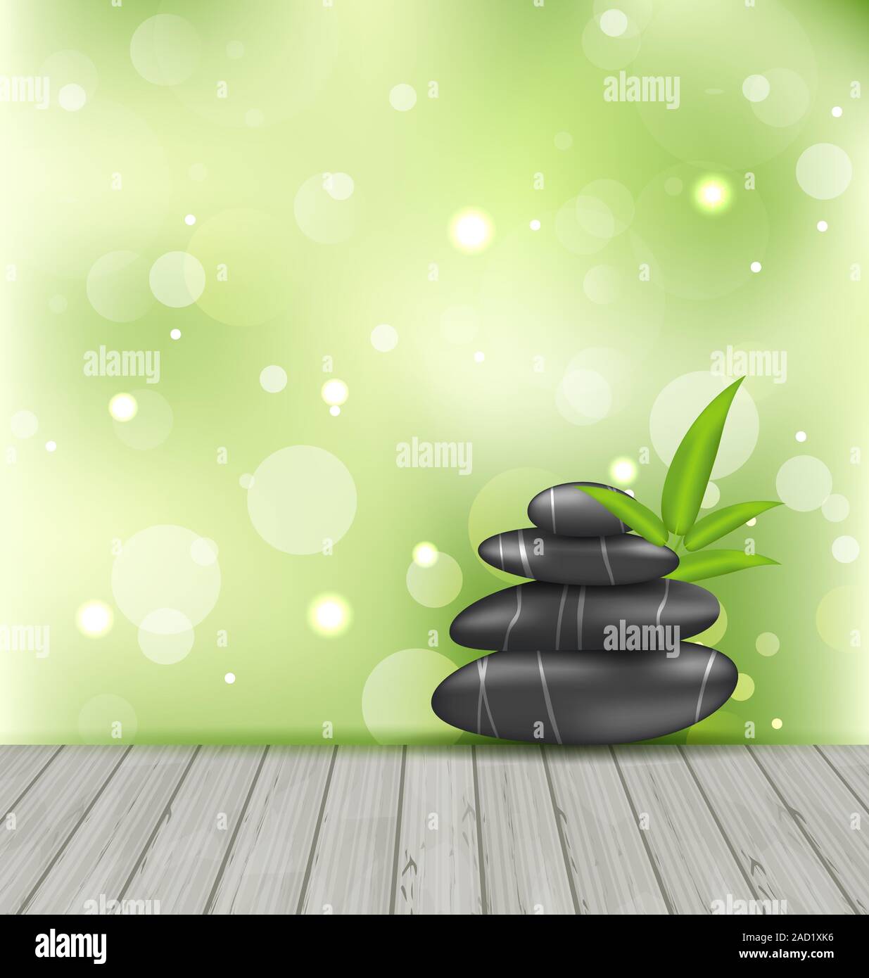 Zen stones on the wood texture, meditative oriental background Stock ...