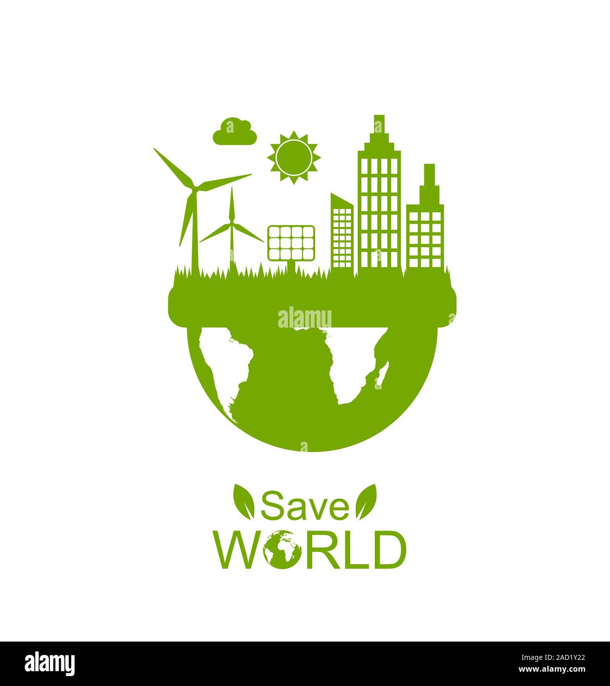 Concept of Save World Stock Photo - Alamy