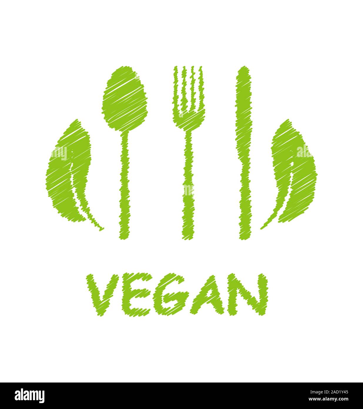 Food cutlery symbol green hi-res stock photography and images - Alamy