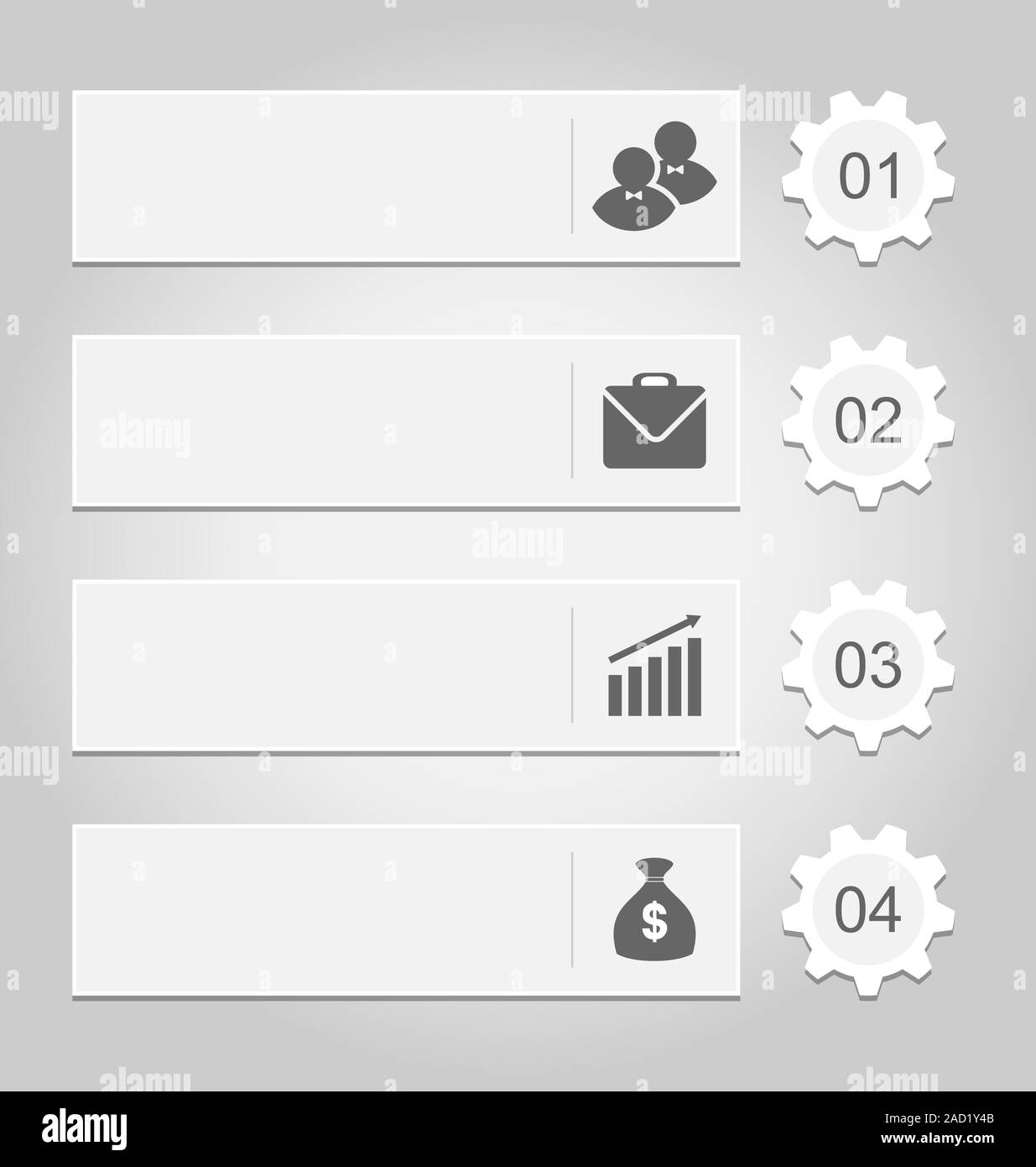 Number options banner for your infographics Stock Photo - Alamy